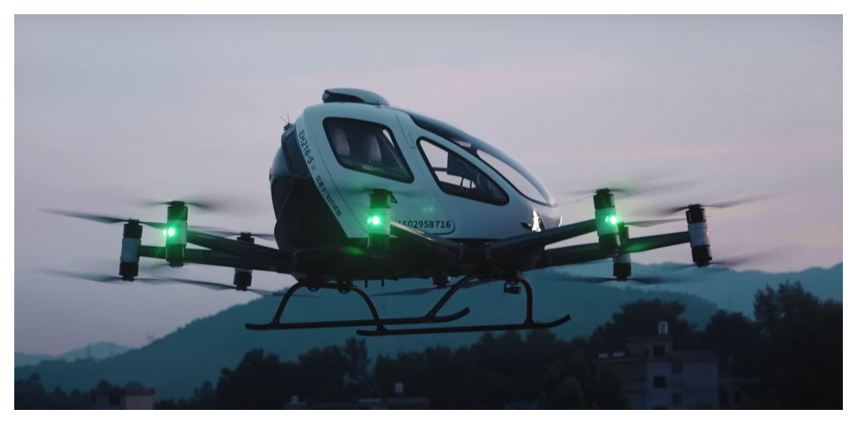 Primer taxi volador no-tripulado llega a España