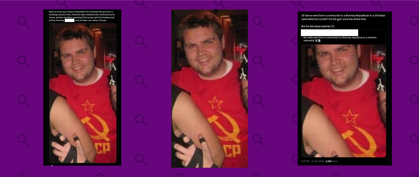 La foto de JD Vance con la camiseta de la URSS es real: esto es lo que ...